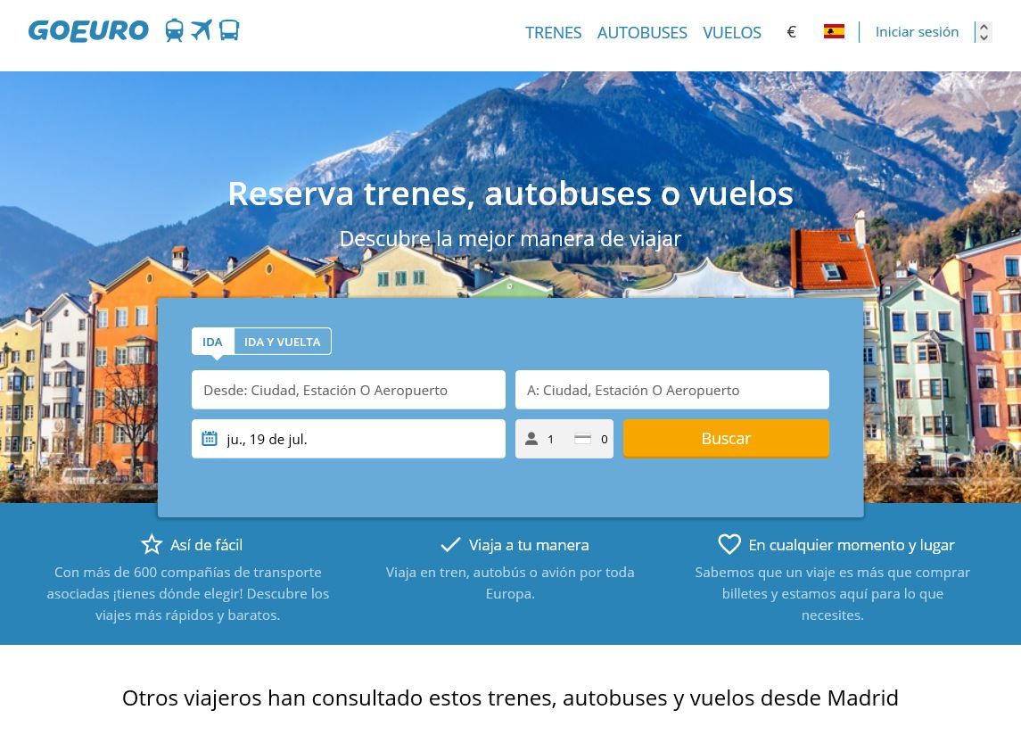GoEuro llega a Ucrania, Noruega y Finlandia - Gaceta del Turismo