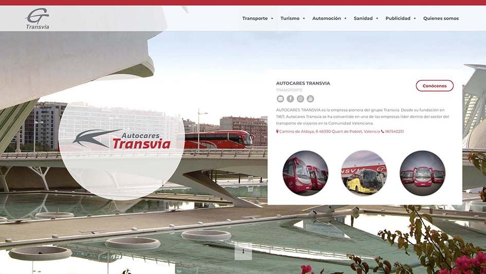 El Grupo Transvia lanza su nueva página web - Gaceta del Turismo